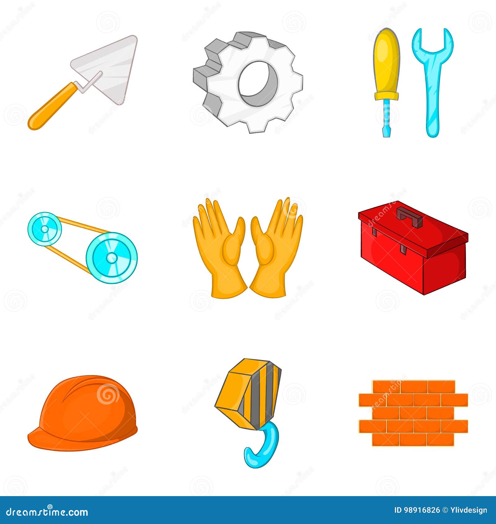 Artisan Icons Set, Cartoon Style Stock Vector - Illustration of kitchen ...