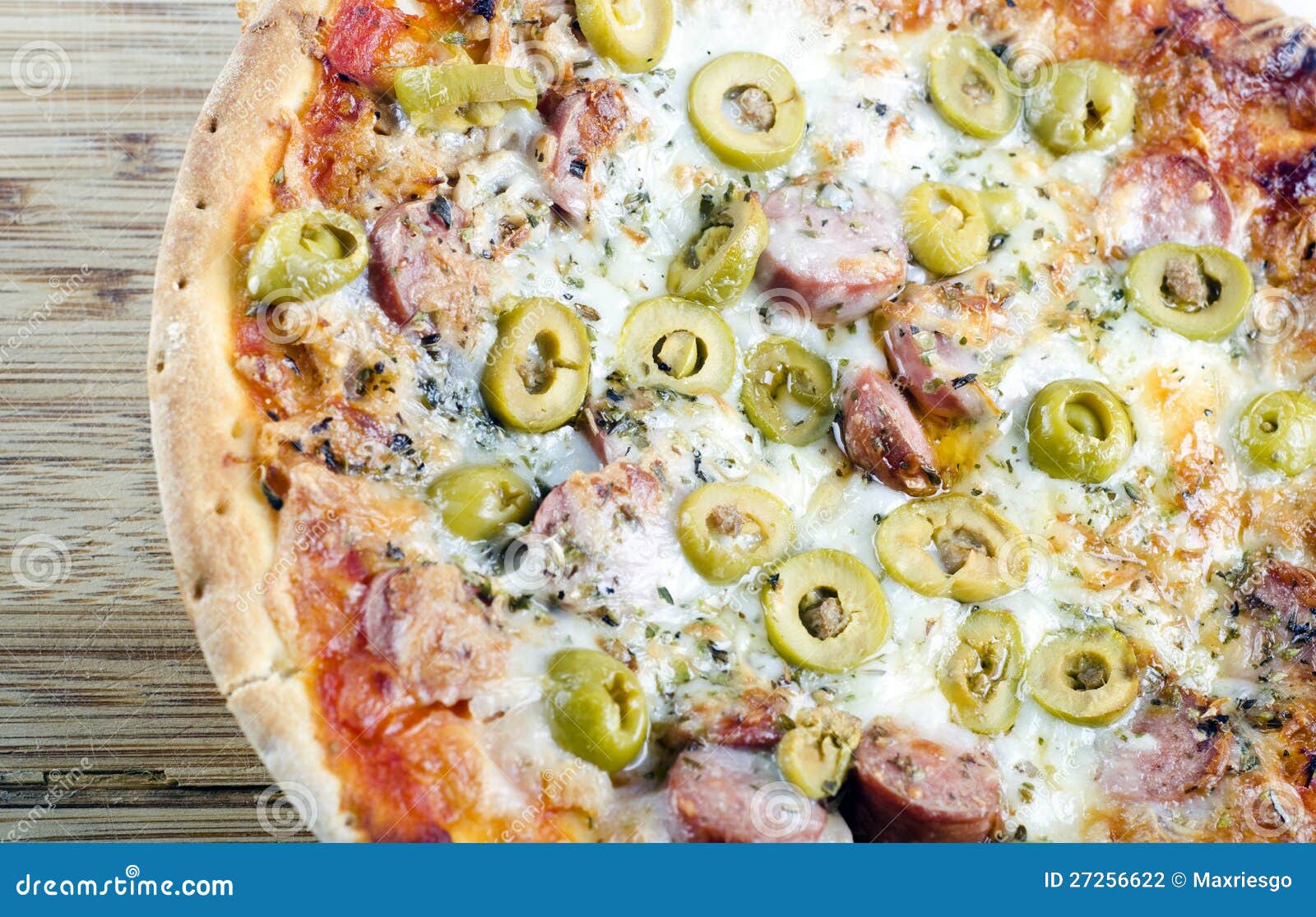 Artisan olives pizza stock photo. Image of italianfood - 27256622