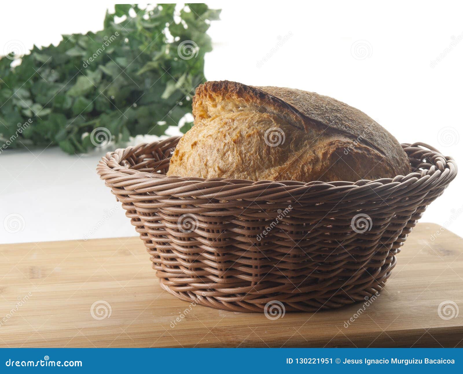 Artisanal Bread Bun Inside a Castle with a White Background and Stock ...