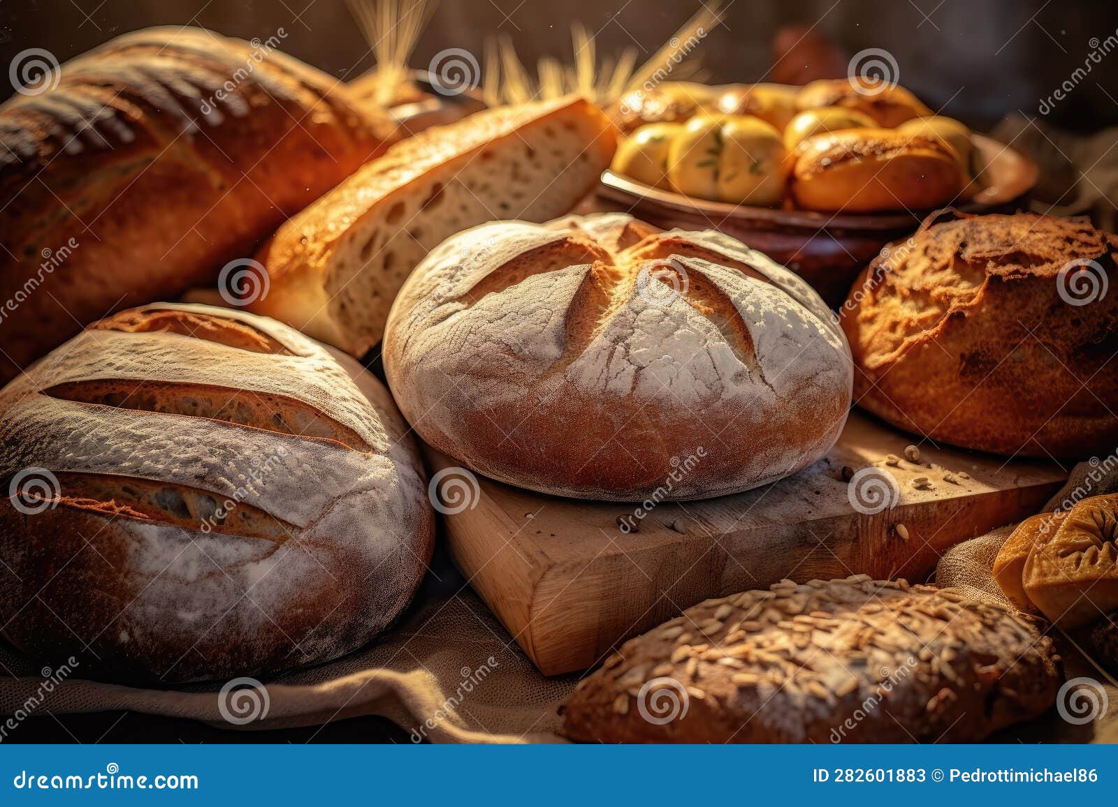 Artisanal Bread Sampling stock illustration. Illustration of flavors ...