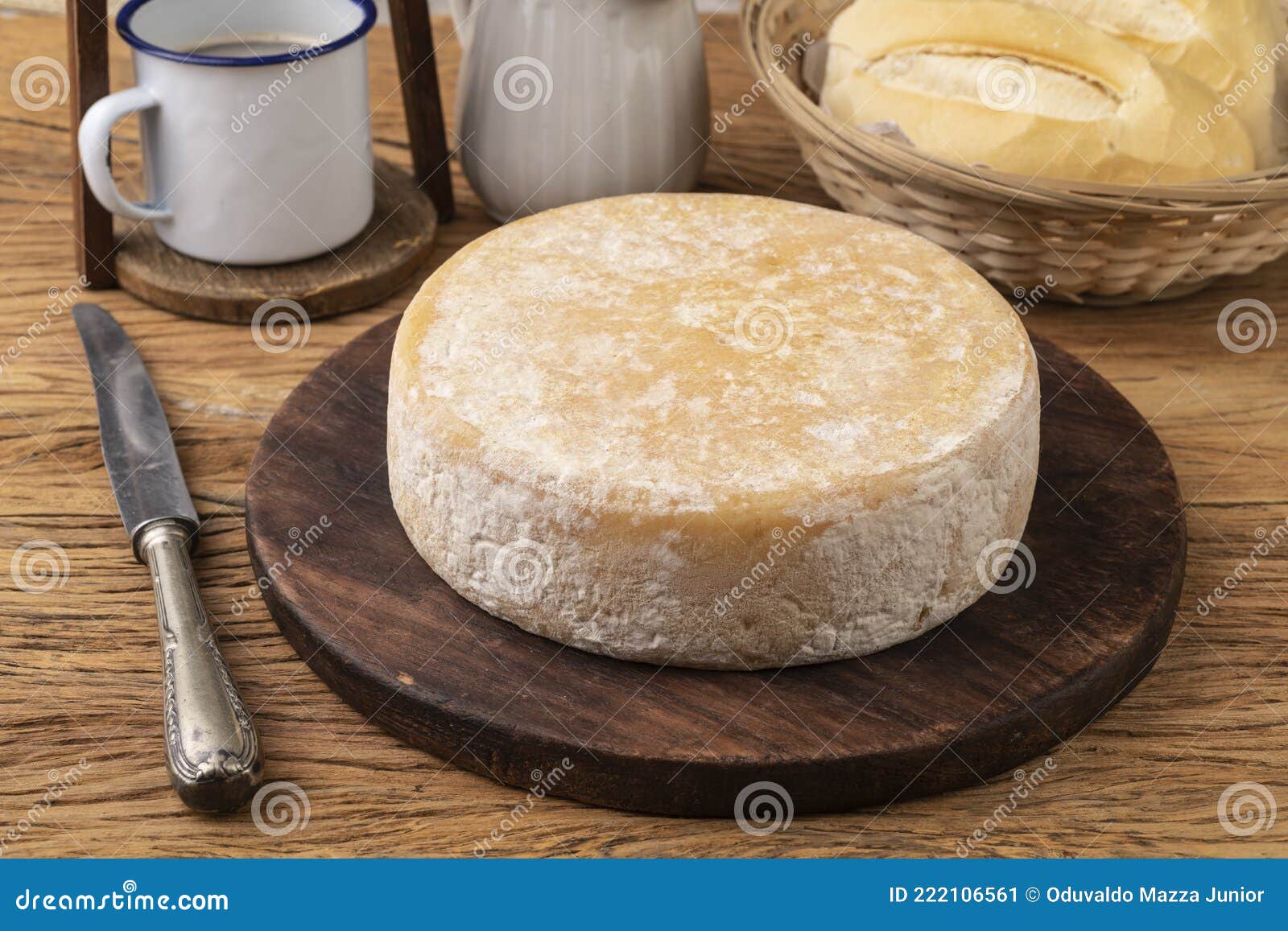Artisanal Canastra Cheese from Minas Gerais, Brazil with Bread and ...