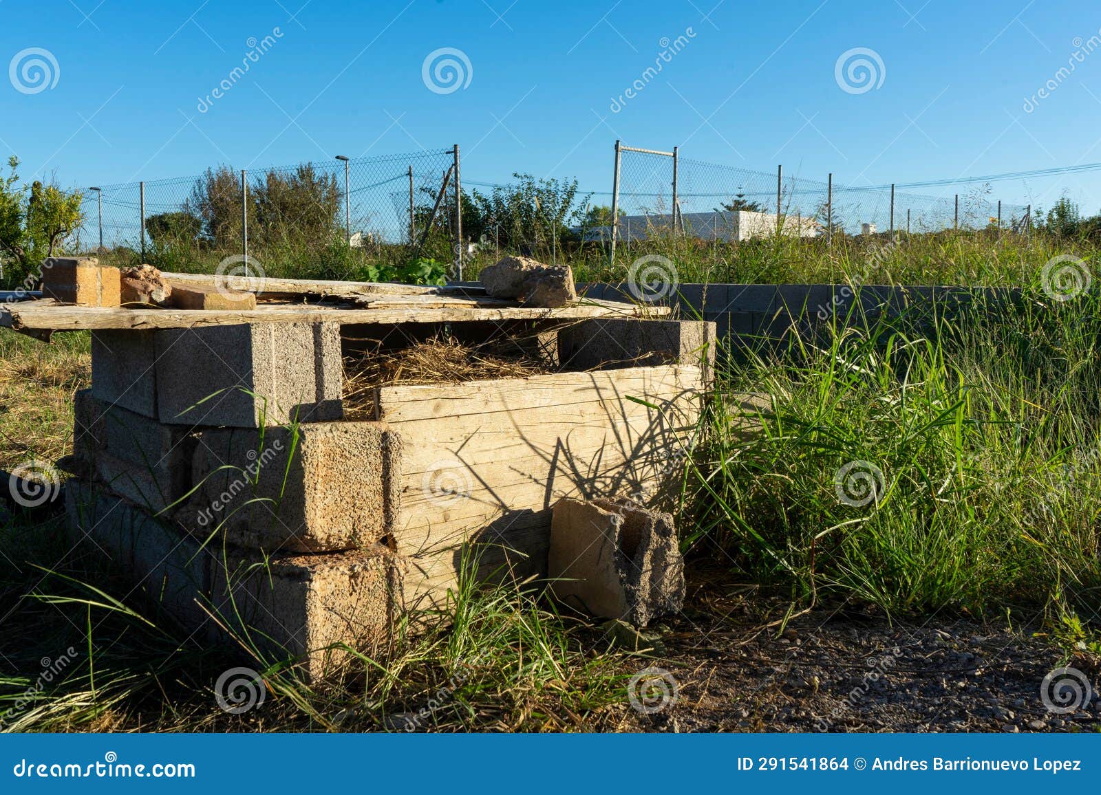 Artisanal Composter Built Rustically, is Full of Branches and ...