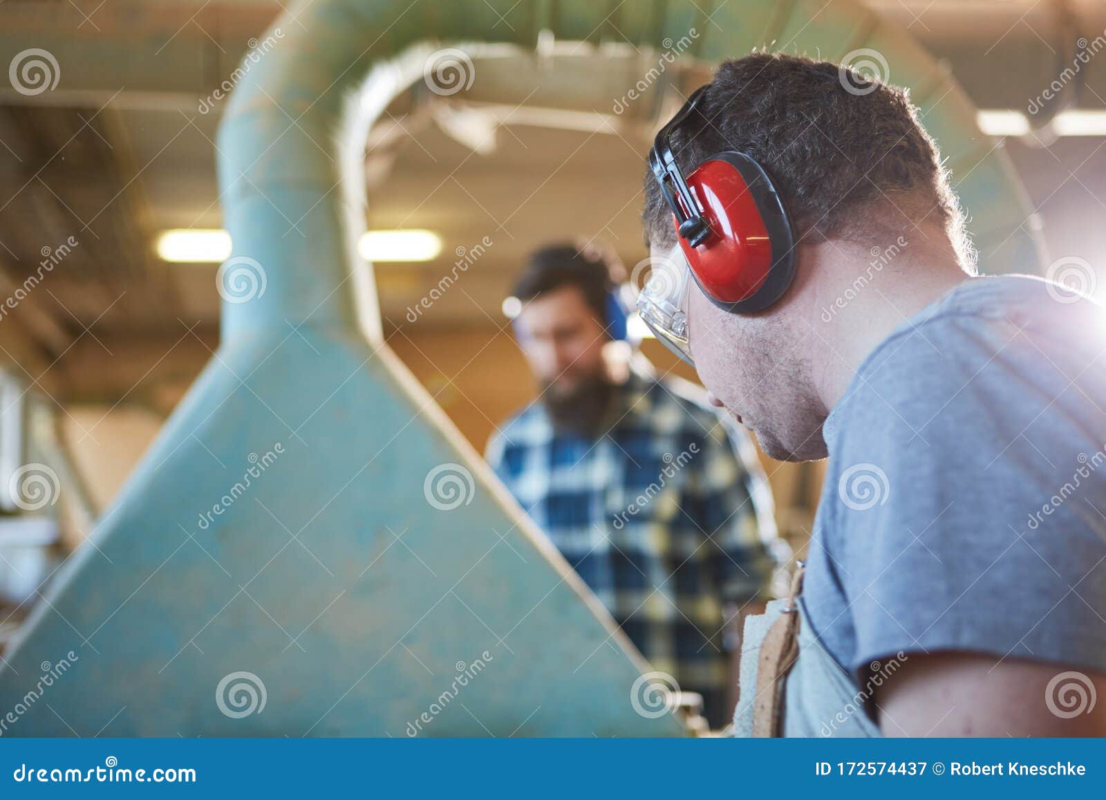 Artisans or Workers with Hearing Protection Stock Image - Image of ...