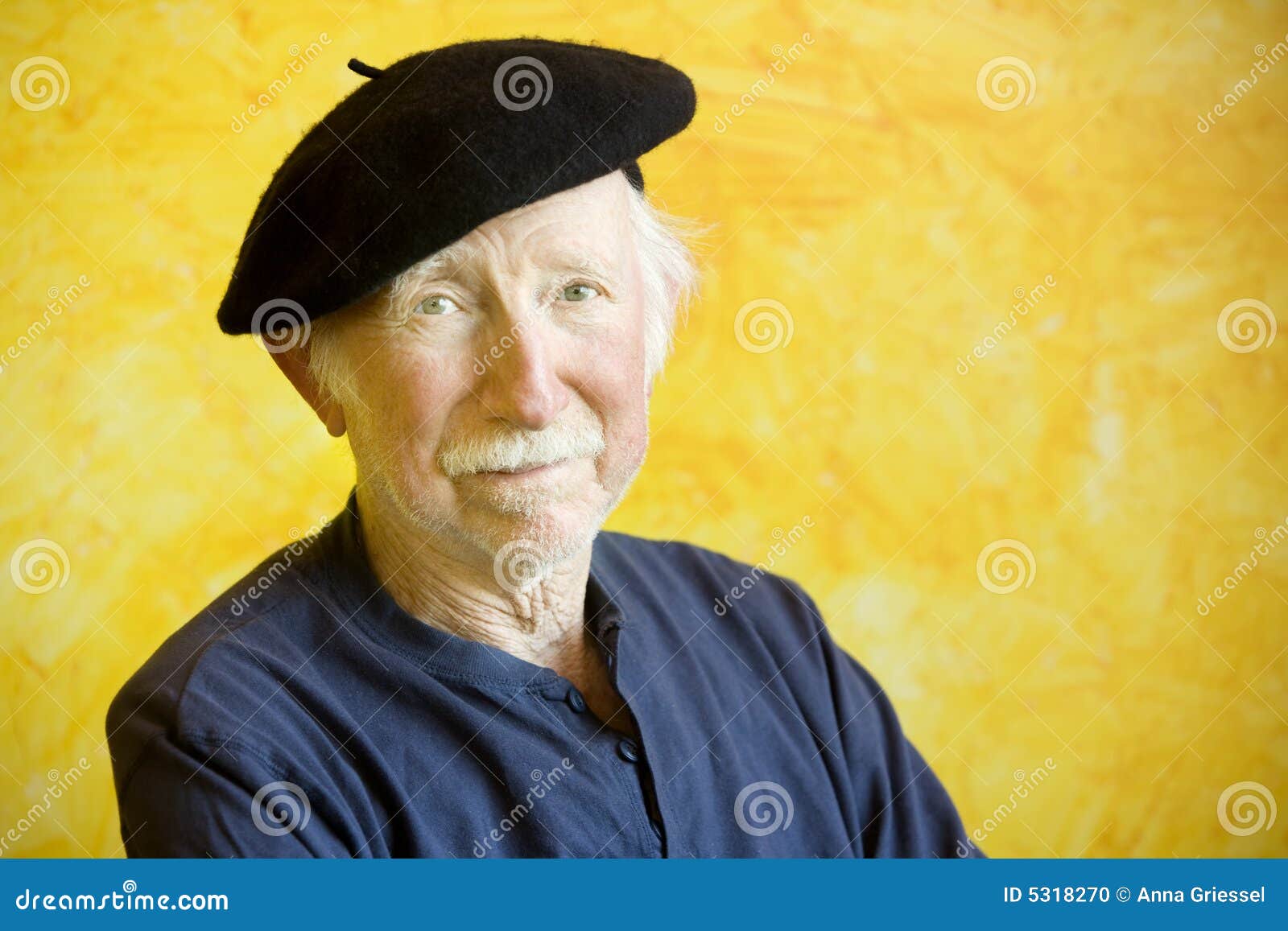 Artist with a Beret stock photo. Image of illustrator - 5318270