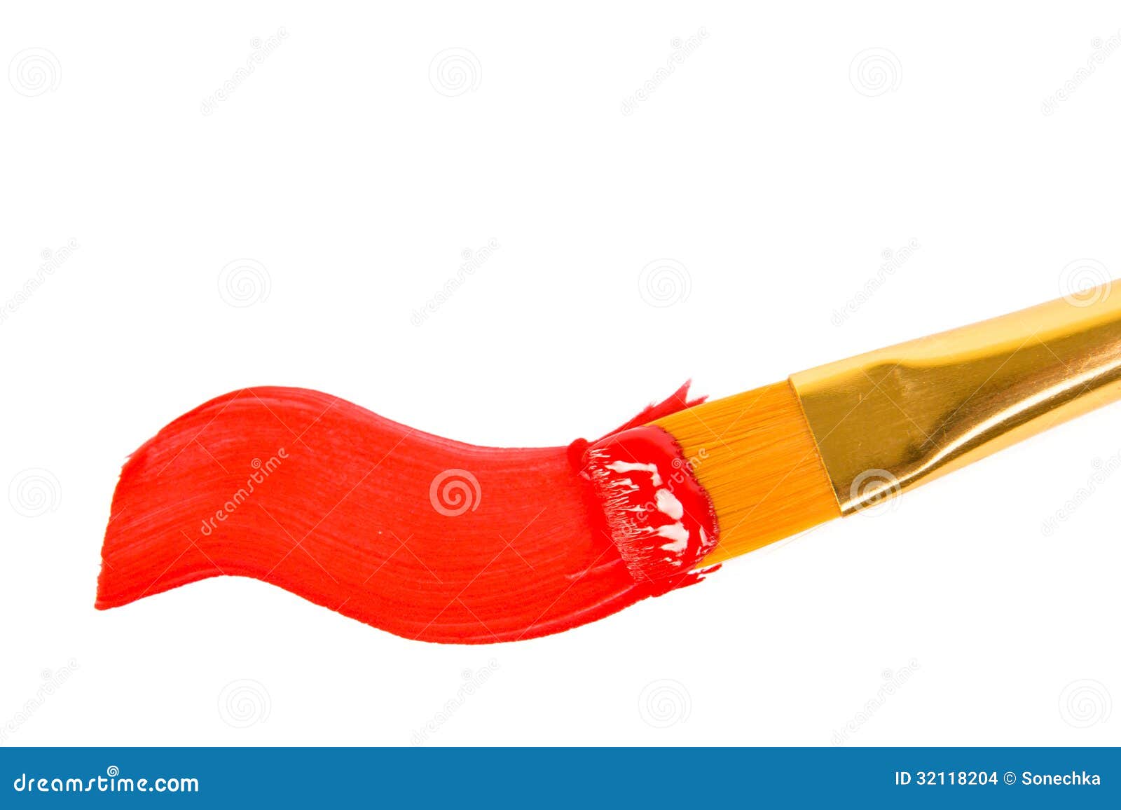 Artist brush and hand draw stock photo. Image of design - 32118204