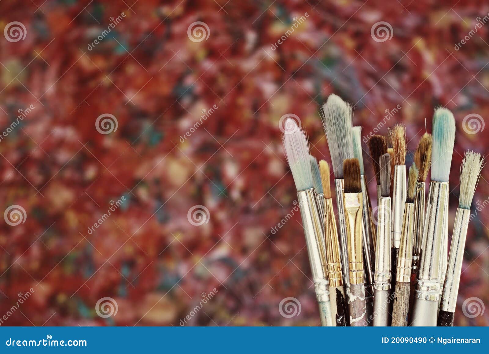 Artist brushes stock photo. Image of abstract, hobby - 20090490