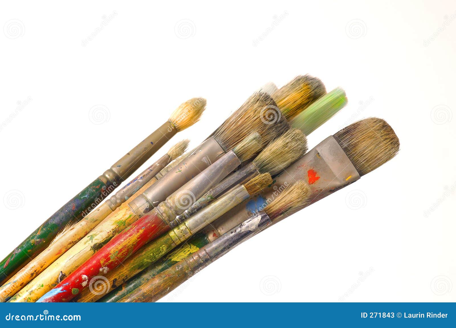 Artist brushes stock image. Image of hobby, artist, painting - 271843