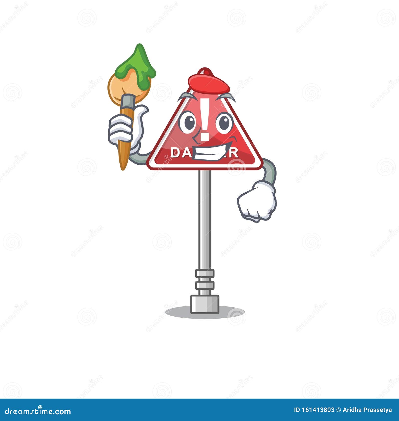 Artist Danger With On The In Cartoon | CartoonDealer.com #161413803