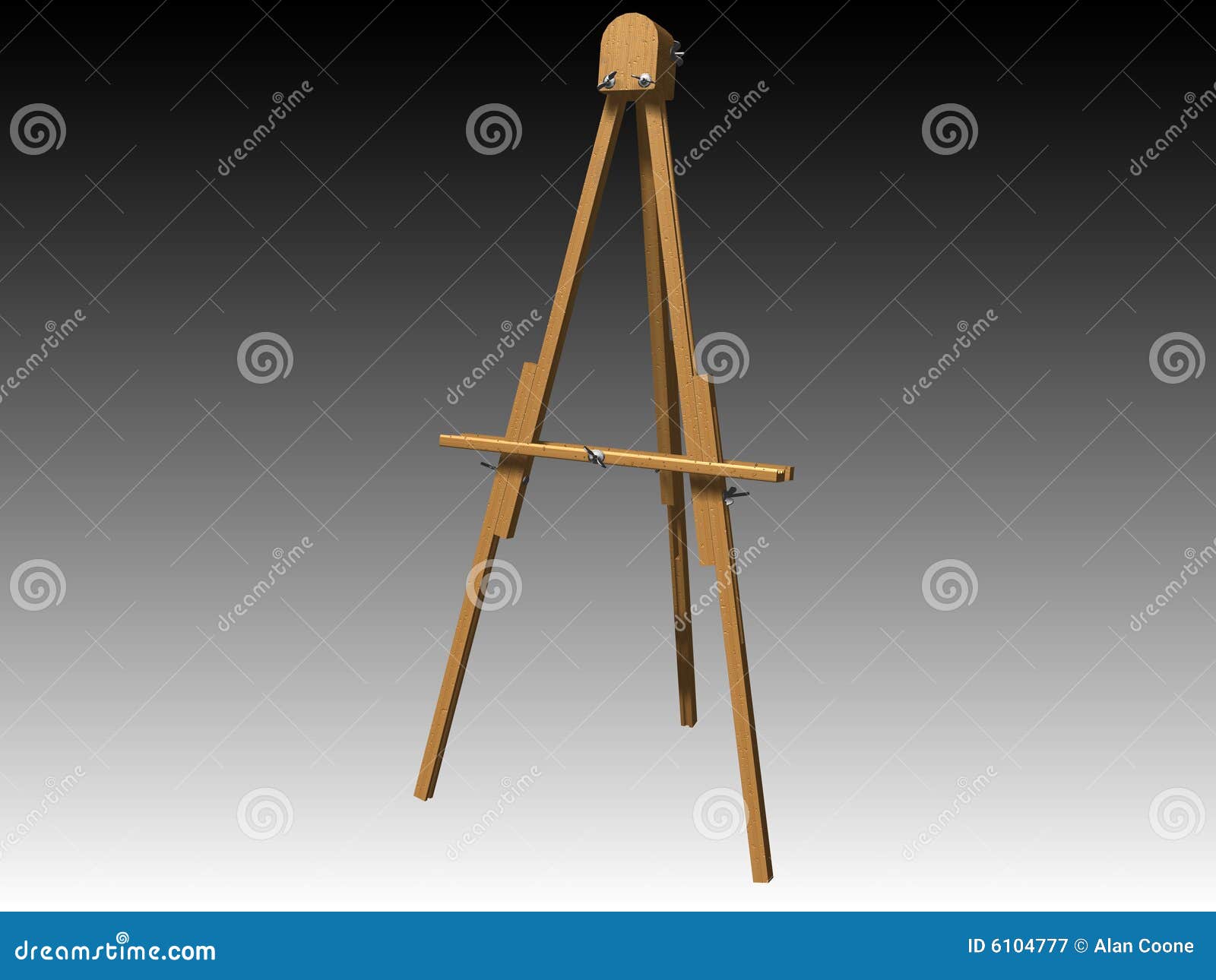 Artist Easel 02 stock illustration. Illustration of tripod - 6104777
