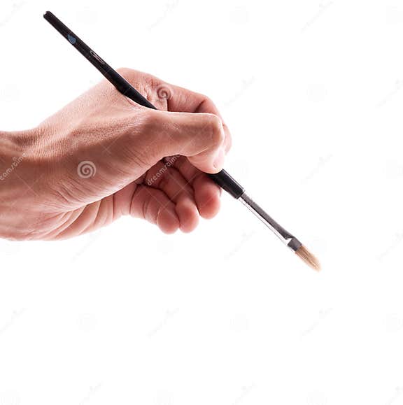 Artist Hand stock photo. Image of bristle, graphic, acrylic - 17814116