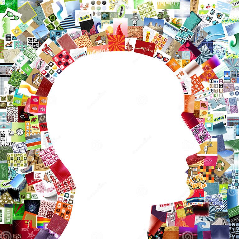 Artist head stock illustration. Illustration of multicolor - 13601770