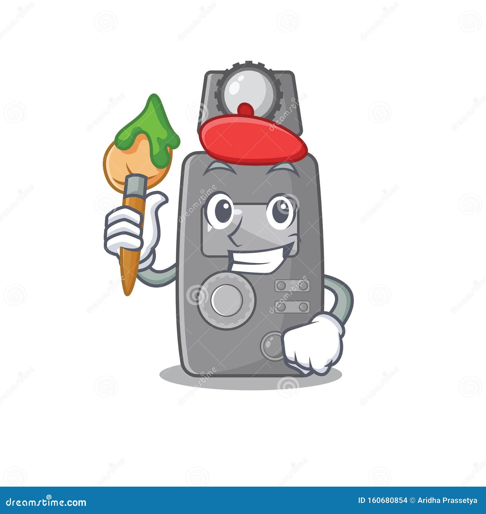 Artist Light Meter Character the Shape Mascot Stock Vector ...