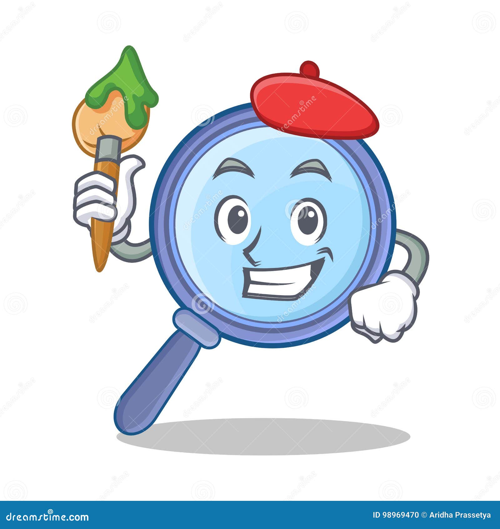 Artist Magnifying Glass Character Cartoon Stock Vector - Illustration ... Artist Magnifying Glass Character Cartoon Stock Vector - Illustration ...