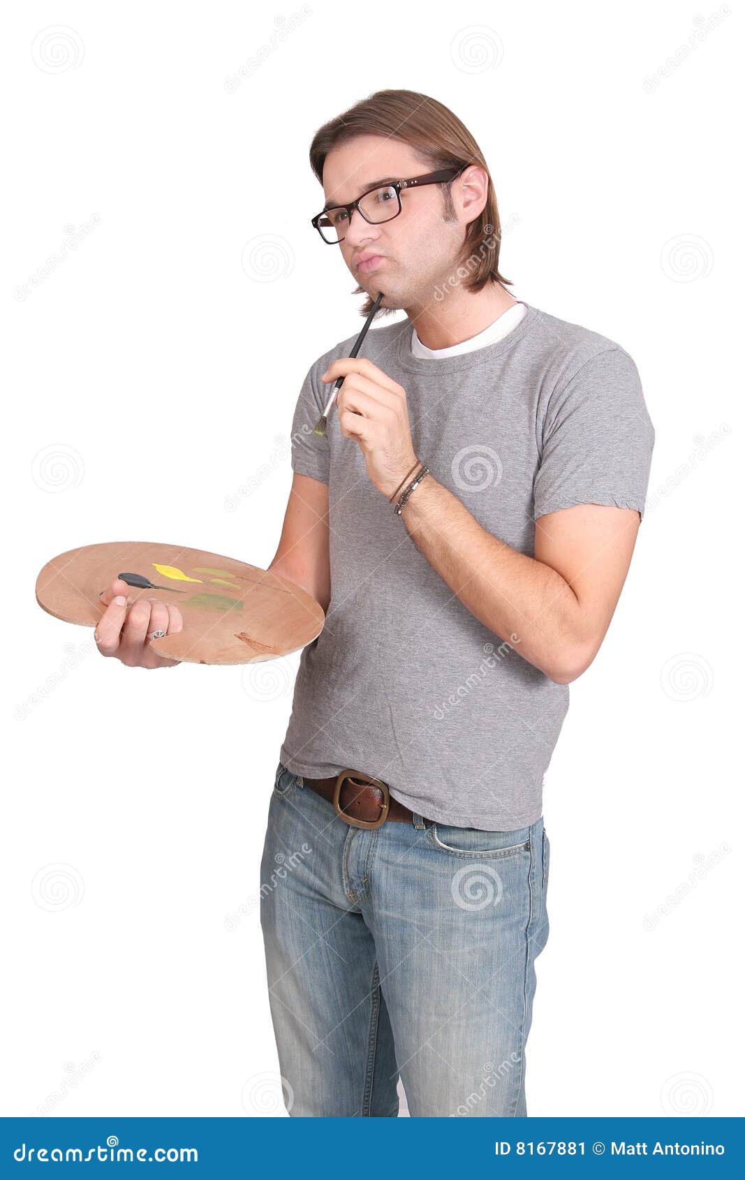 Artist man stock image. Image of glasses, expression, culture - 8167881