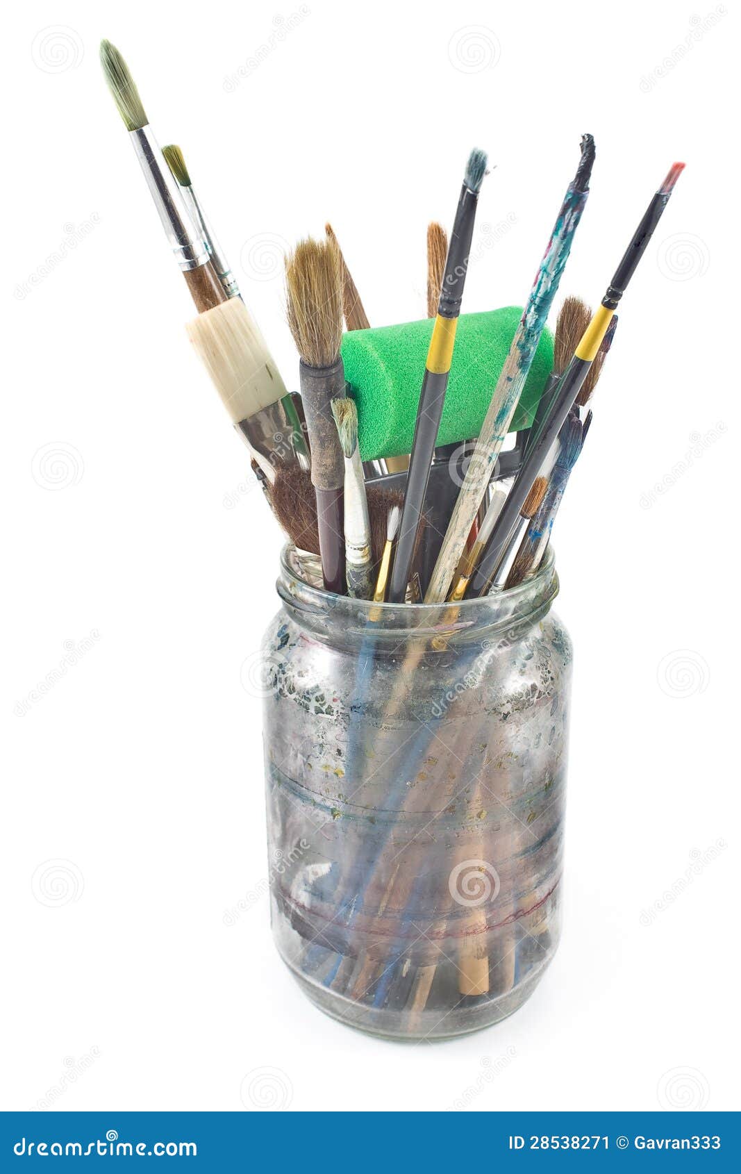 Artist Paint Brush Assortment Stock Image - Image of creative, element ...