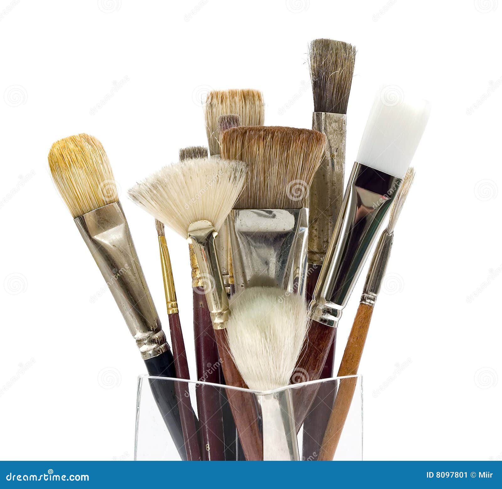 Artist Paint Brush Assortment Royalty-Free Stock Image | CartoonDealer ...