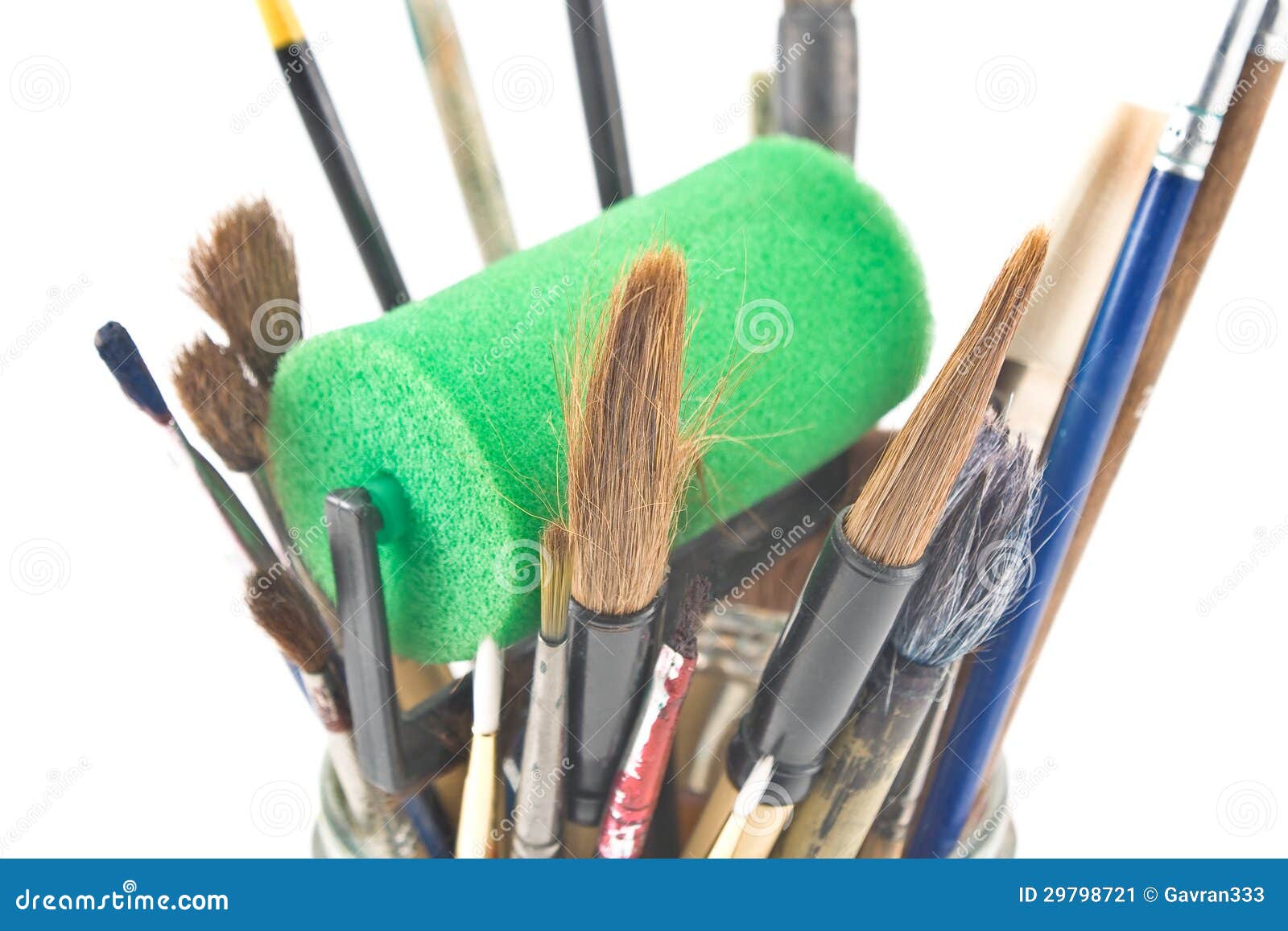 Artist Paint Brush Assortment Stock Image - Image of create, creative ...