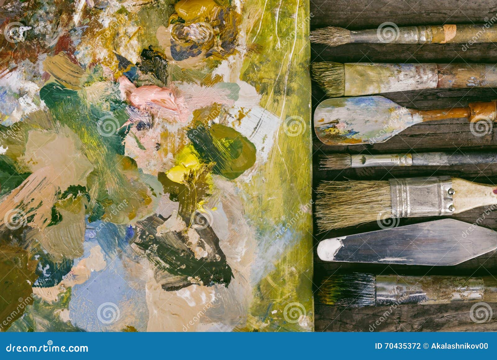 Artist paint brush stock photo. Image of hobby, multicolor - 70435372