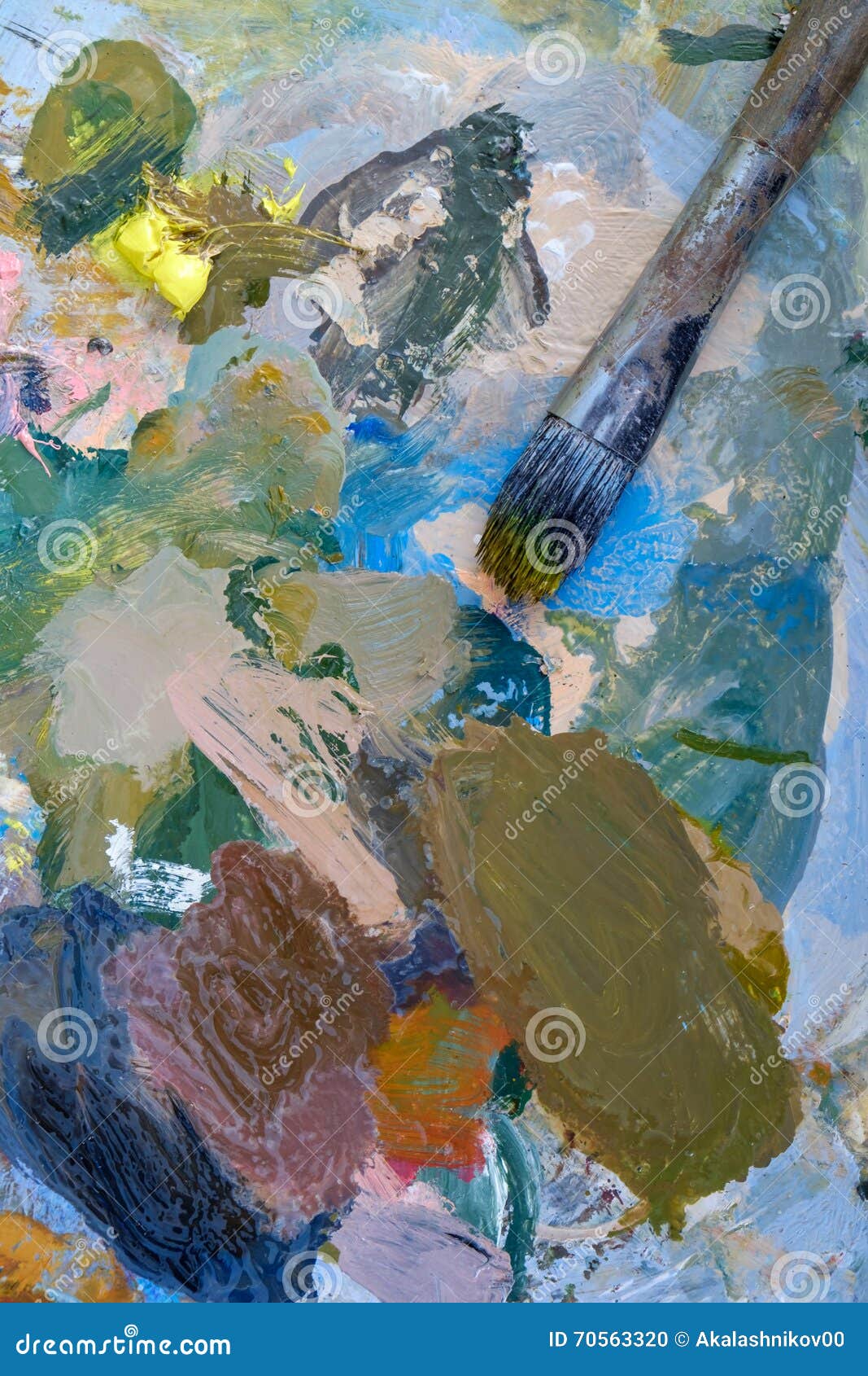 Artist paint brush stock photo. Image of education, drawing - 70563320