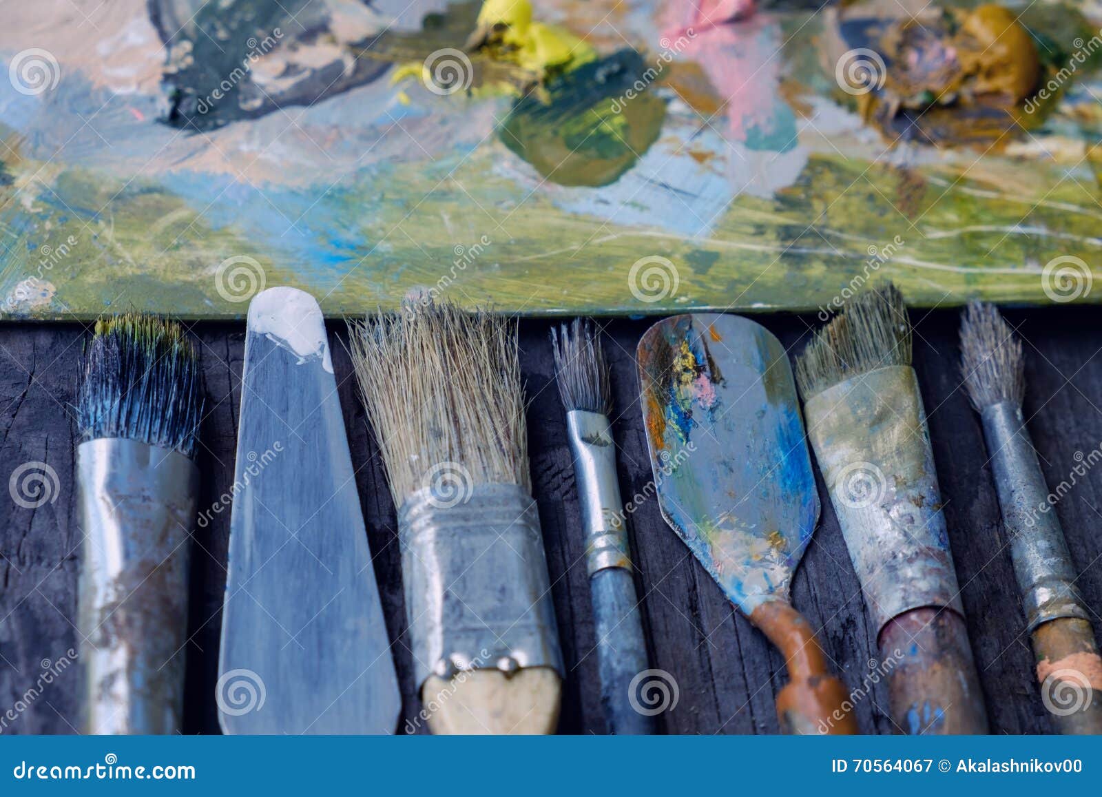 Artist paint brush stock image. Image of equipment, background - 70564067