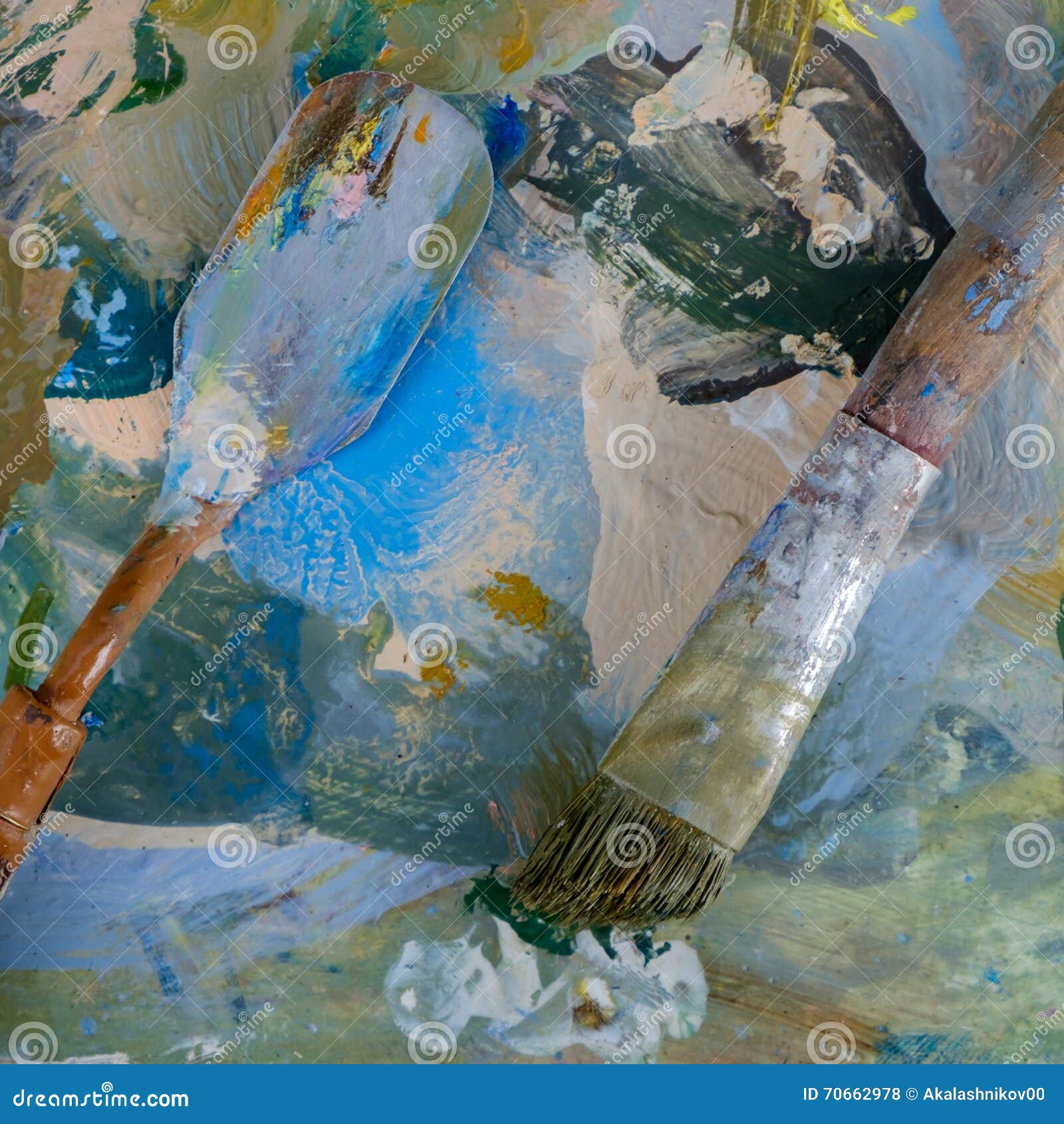 Artist paint brush stock illustration. Illustration of color - 70662978