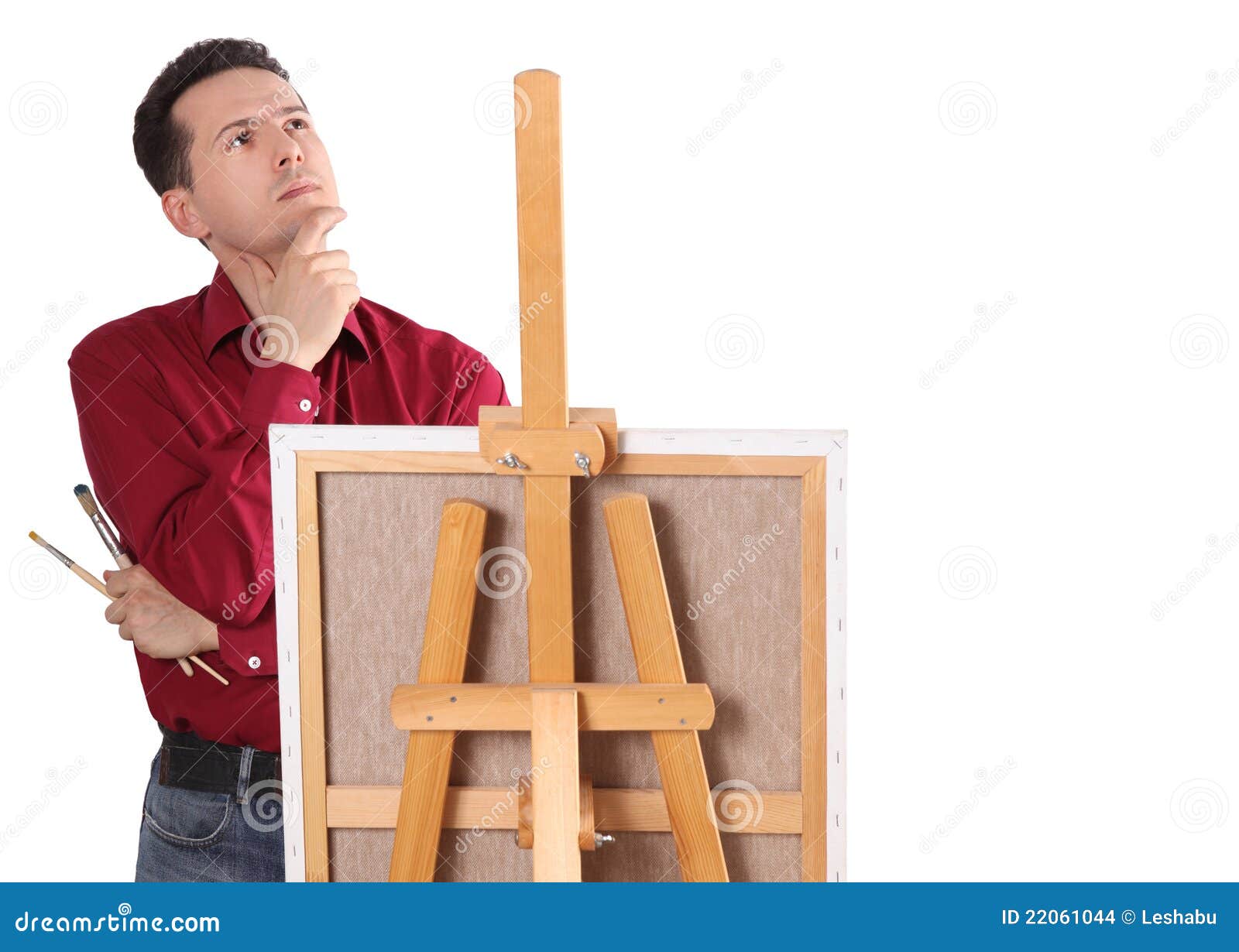 Artist Painter by the Easel Stock Photo - Image of painter, design ...