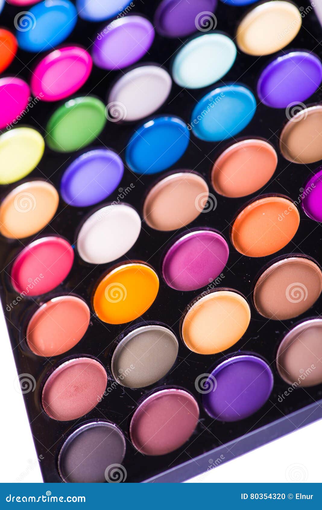 The Artist Palette Isolated on White Stock Photo - Image of hobbies ...