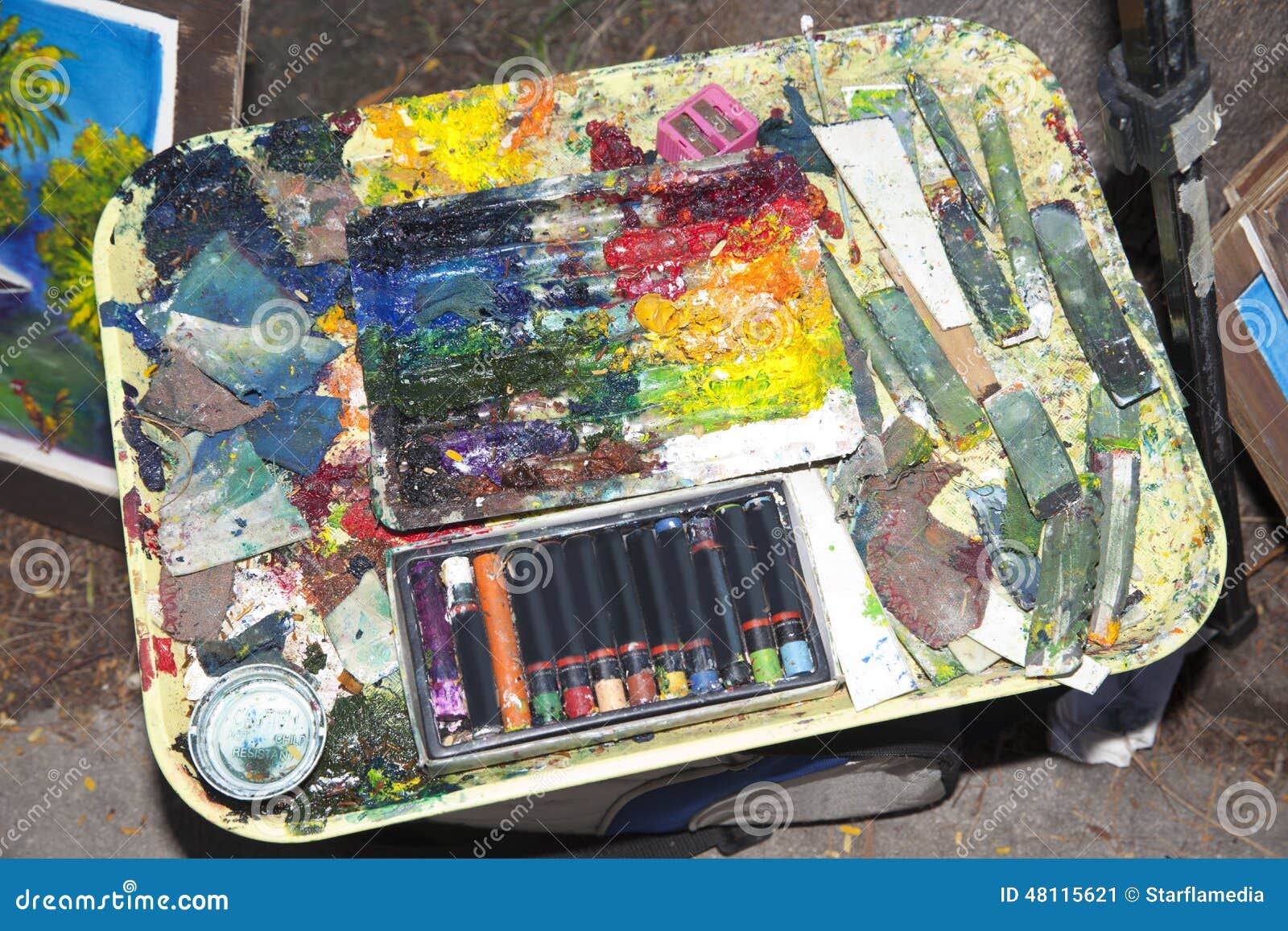 Artist Palette stock image. Image of palette, painting - 48115621