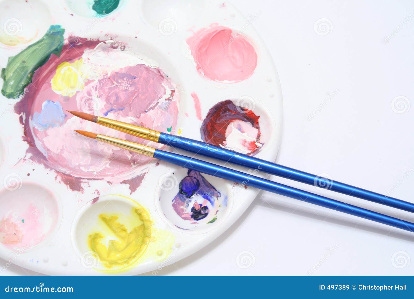 Artist Pallet stock image. Image of idea, artistic, colorful - 497389