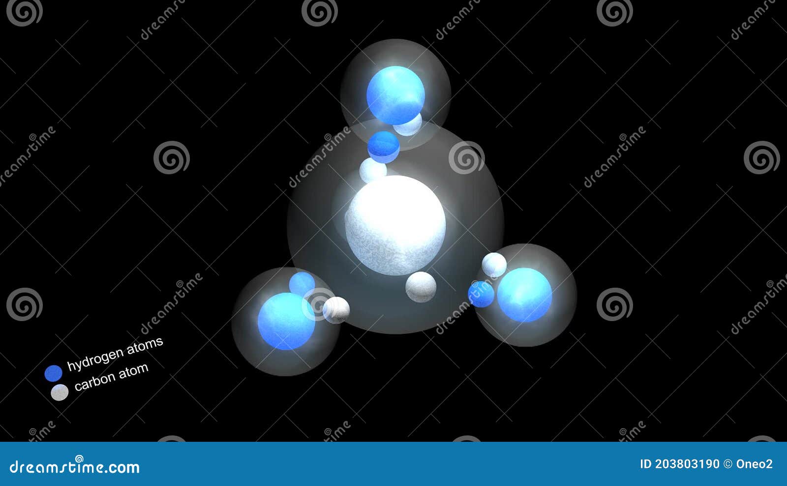 Methane Molecule, Structure, Science. Stock Footage - Video of neutron ...