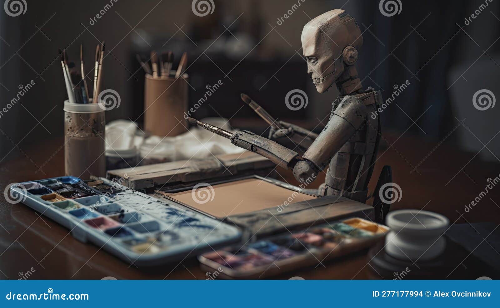 An Artist Robot Creating a Masterpiece with Multiple Filter Effects ...
