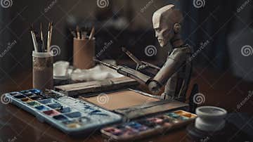 An Artist Robot Creating a Masterpiece with Multiple Filter Effects ...