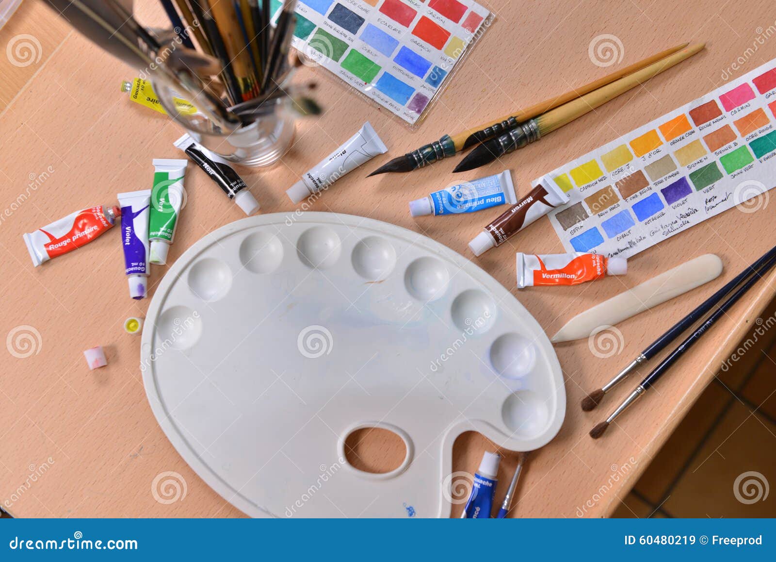 Applying Paint With Brush Royalty-Free Stock Photography ...