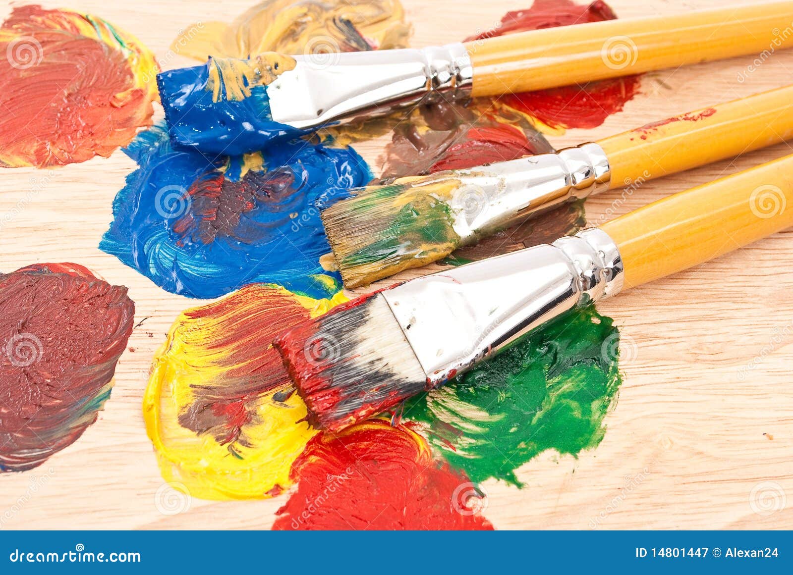 Artist s palette stock image. Image of palette, muddy - 14801447