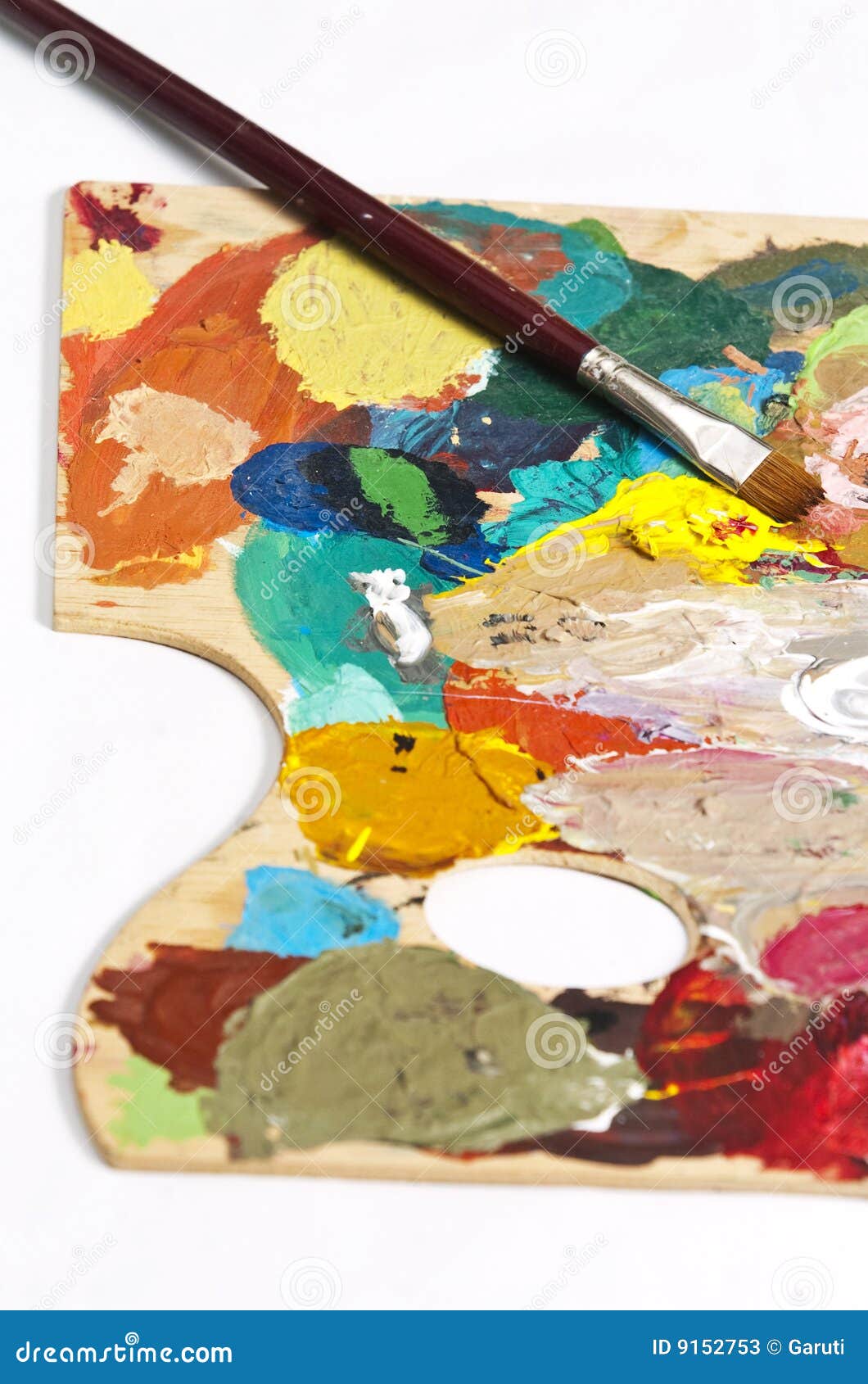 Artist s palette stock image. Image of creation, colour - 9152753