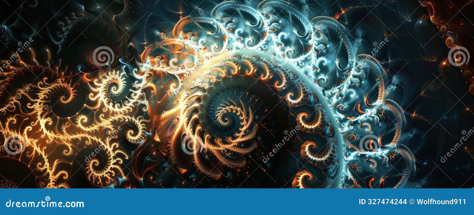 An Artist S Rendering of the Fibonacci Sequence, with Numbers and ...