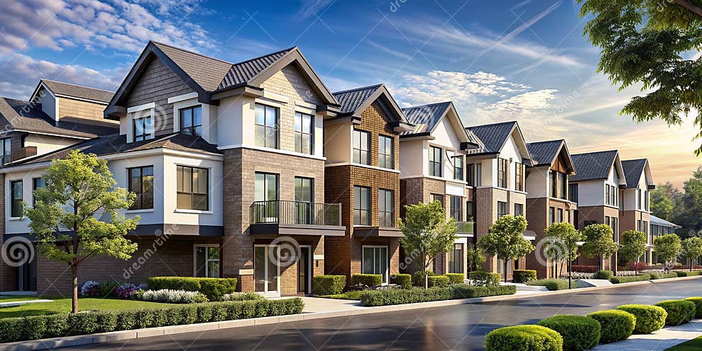 An Artist S Rendering of a Planned Housing Development AI Generative ...