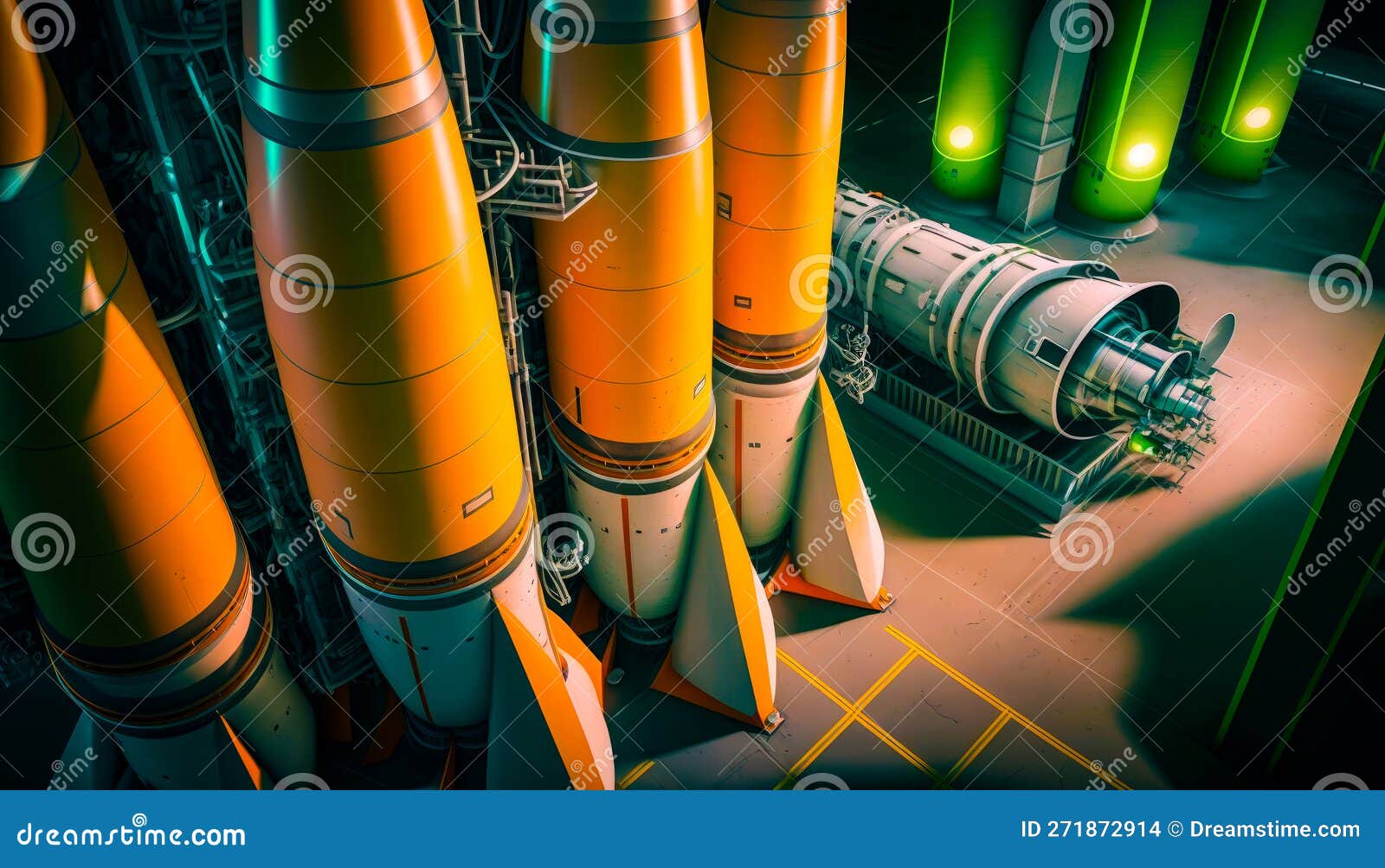 An Artist S Rendering of Rocket Launch Pad. Generative AI Stock ...