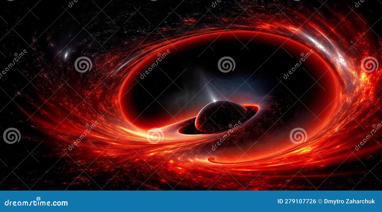 Artist& X27;s Rendition of a Black Hole, Demonstrating Its Immense ...