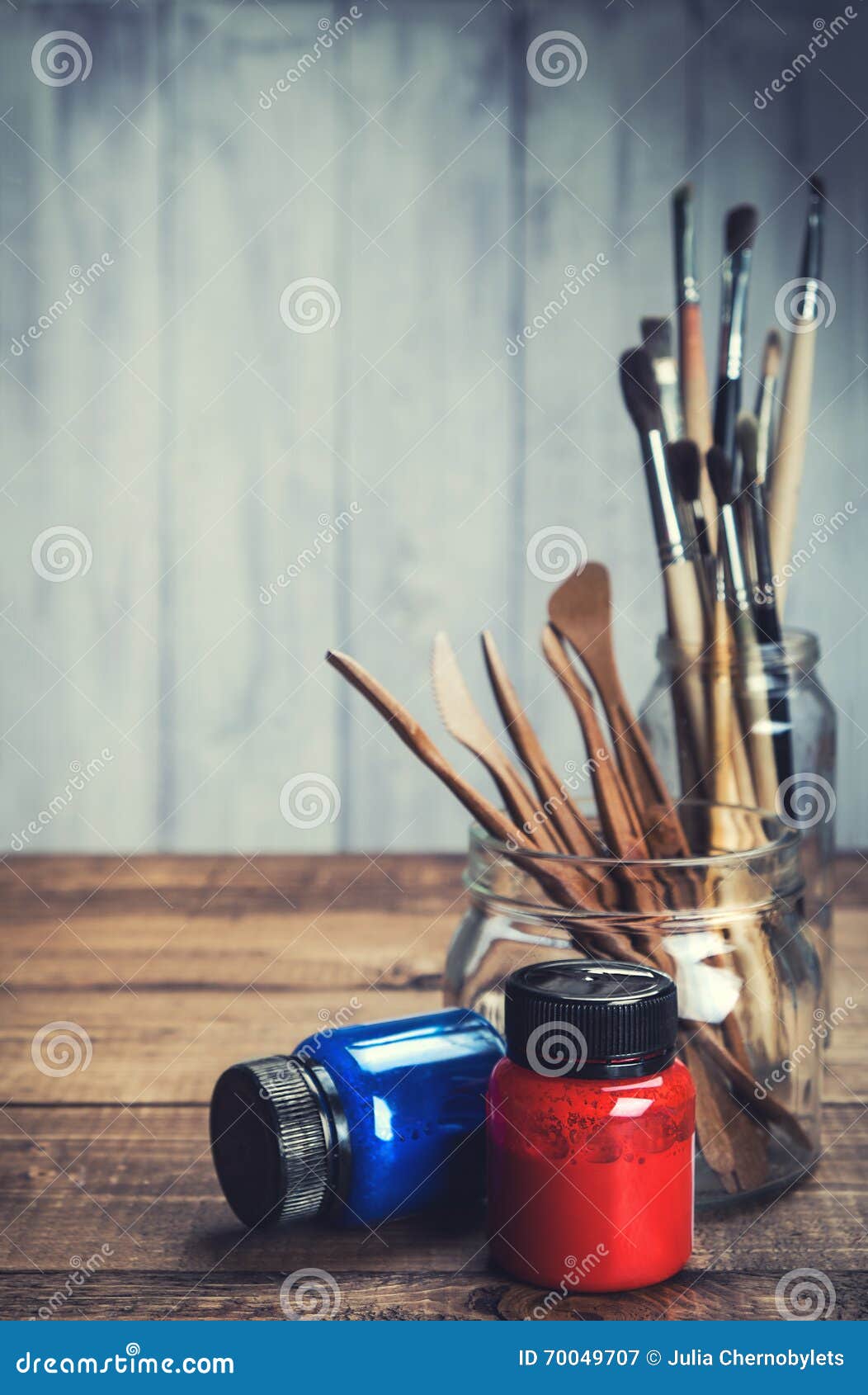 Artist S Tools for Painting and Sculpturing Stock Image - Image of draw ...