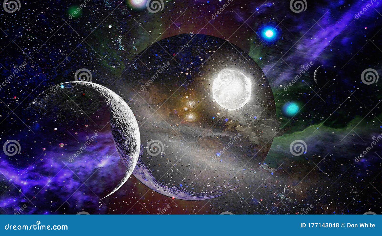 An Artist`s Vision from the Astral Plane Stock Illustration ...