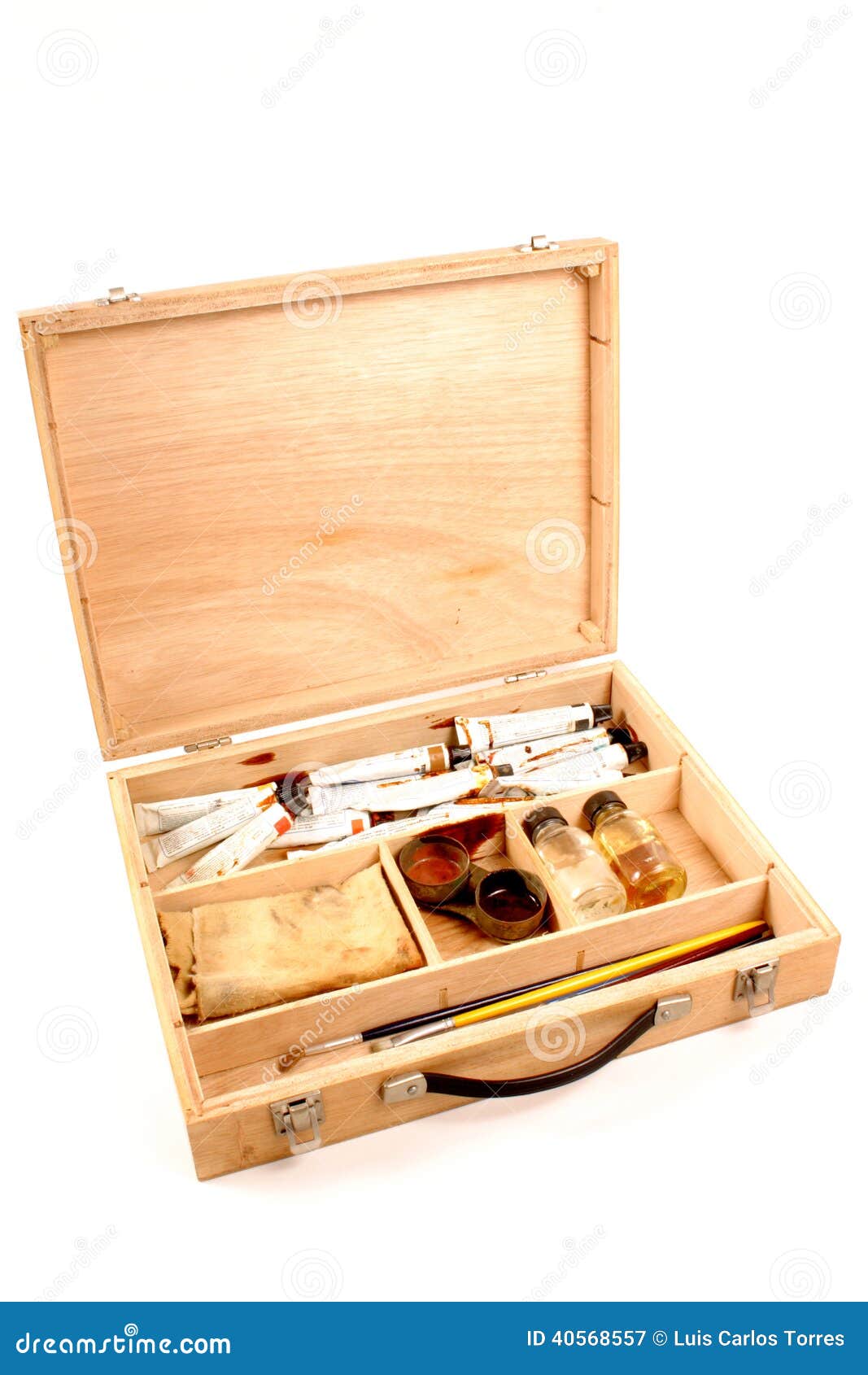 Artist tool box stock image. Image of paint, tube, glass - 40568557