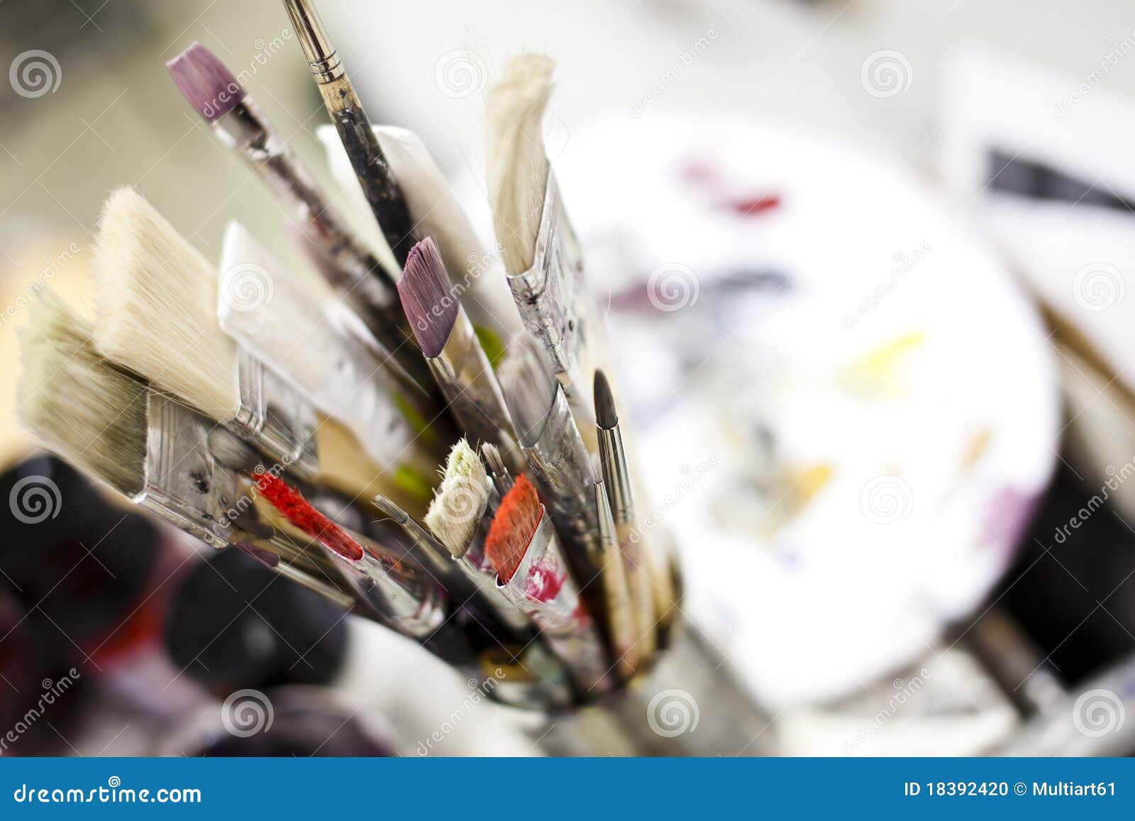 Artist Tools stock photo. Image of inspiration, brush - 18392420