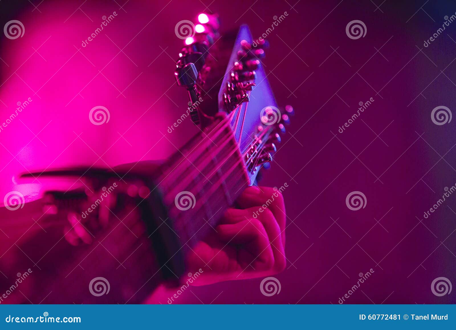 Artist Tuning a Six String Acoustic Guitar Stock Image - Image of close ...