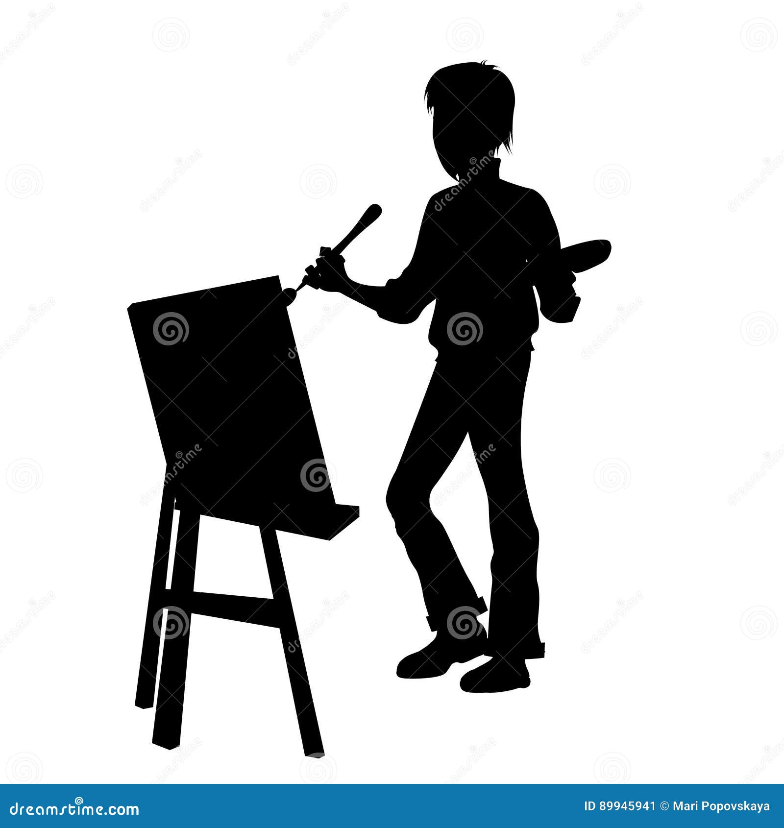 Artist At Work Clipart