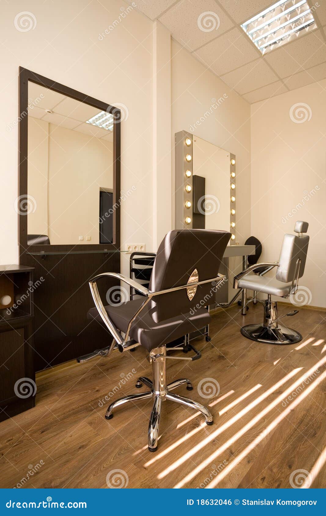 Artista Di Trucco Del Salone E Parrucchiere Moderni. Fotografia Stock ...