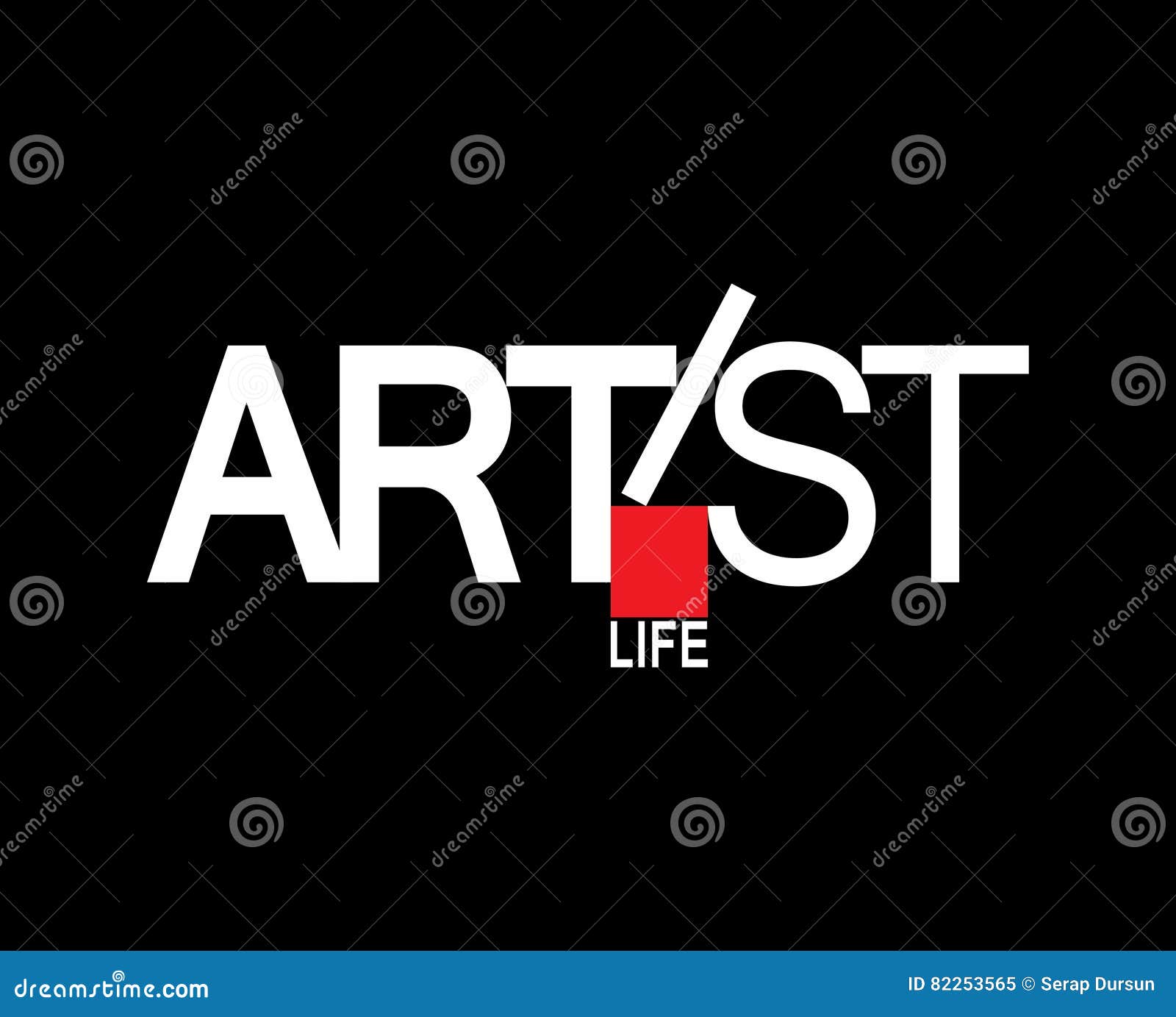 Artiste Logo Design illustration stock. Illustration du signe - 82253565