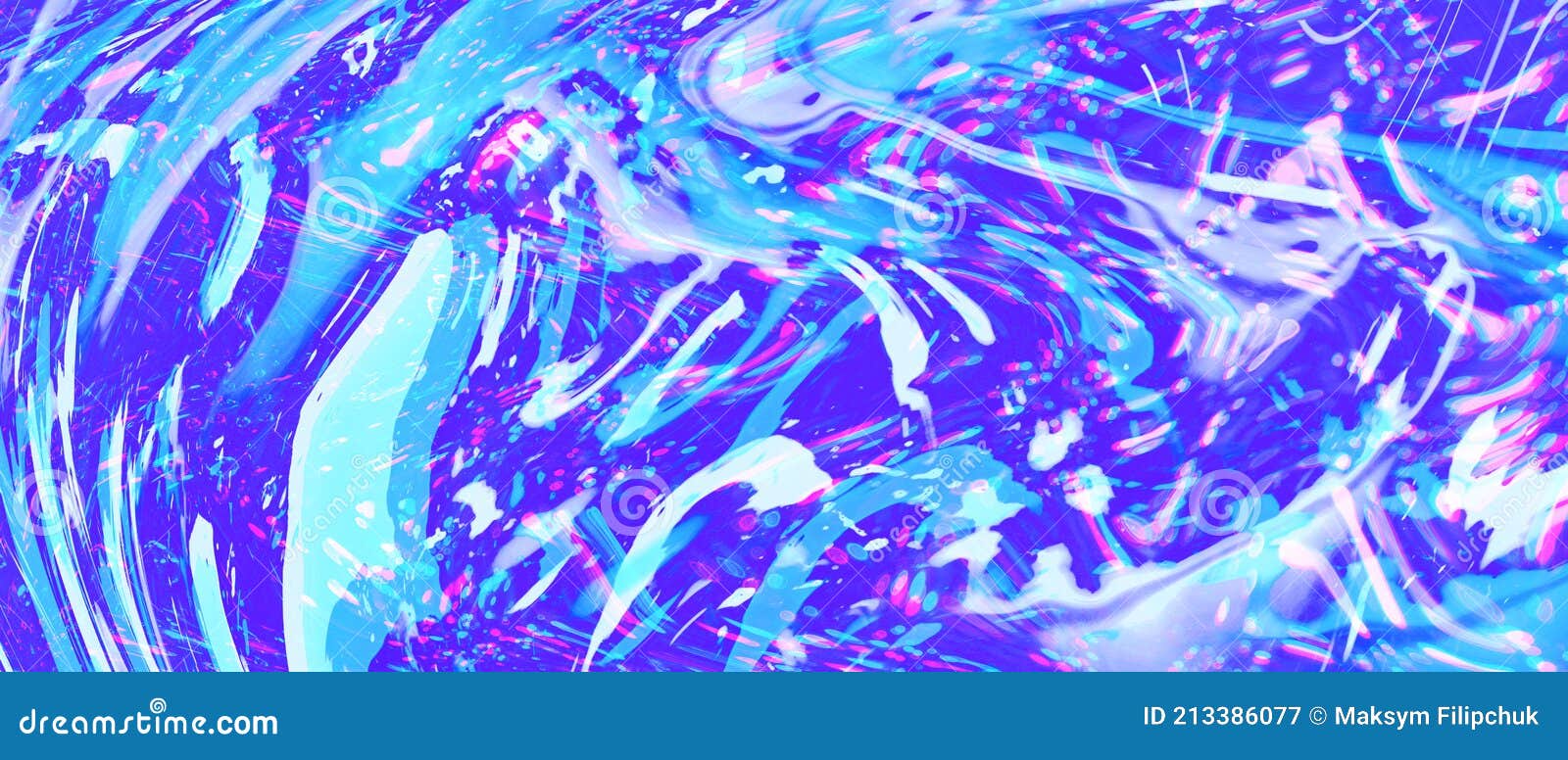 Artistic Abstract Color Mix Stock Illustration - Illustration of paint ...