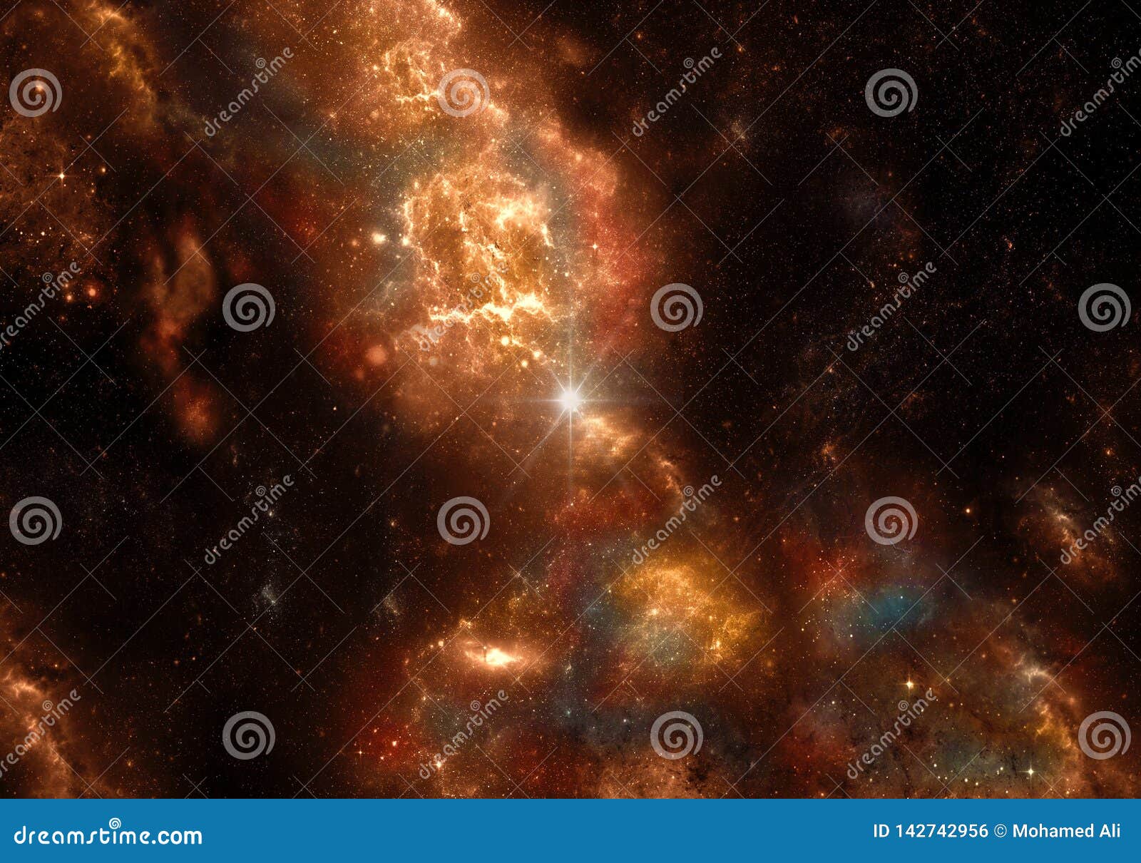 Artistic Abstract Nebula Space Galaxy Creative Artwork Background Stock ...