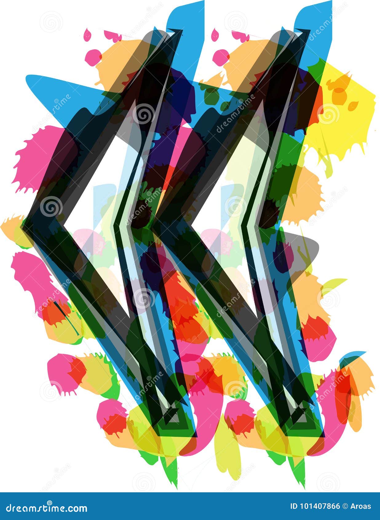 Artistic Symbol stock vector. Illustration of color - 101407866